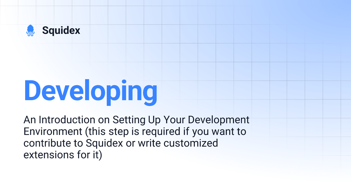 Developing | Squidex