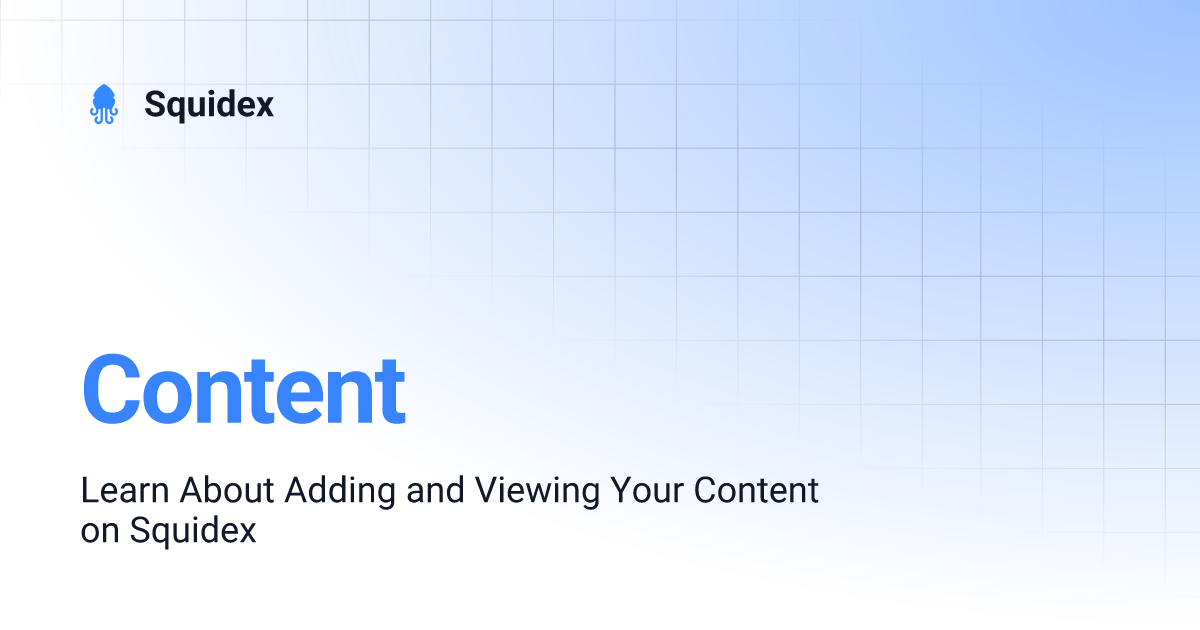 Content | Squidex